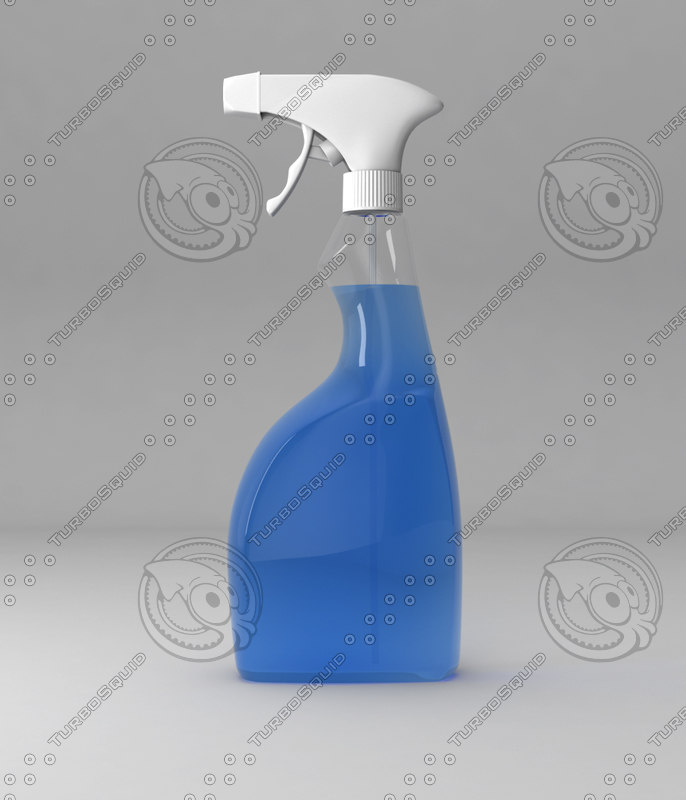 bottle spray sprayer 3d model