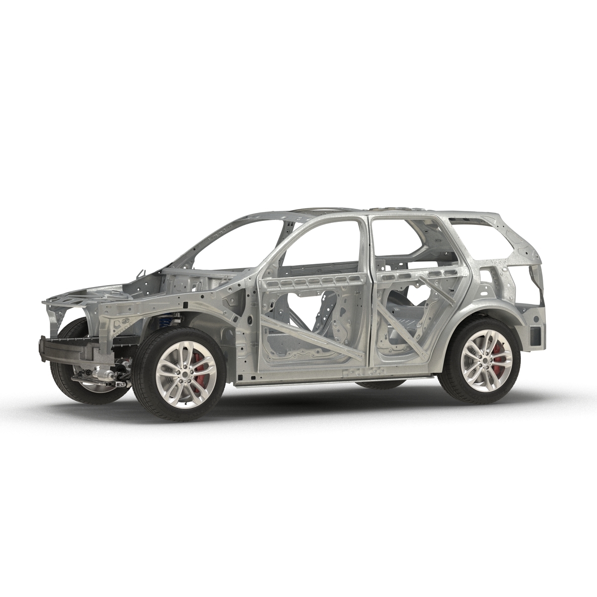3D suv frame chassis rigged model - TurboSquid 1504540