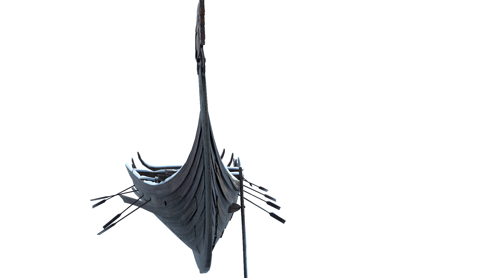viking ship 3d model