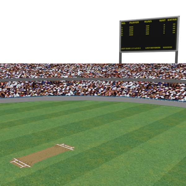 cricket stadium 3d model