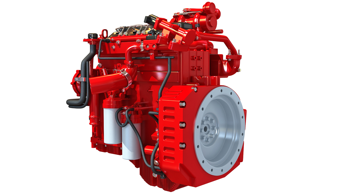 3d model heavy duty diesel engine