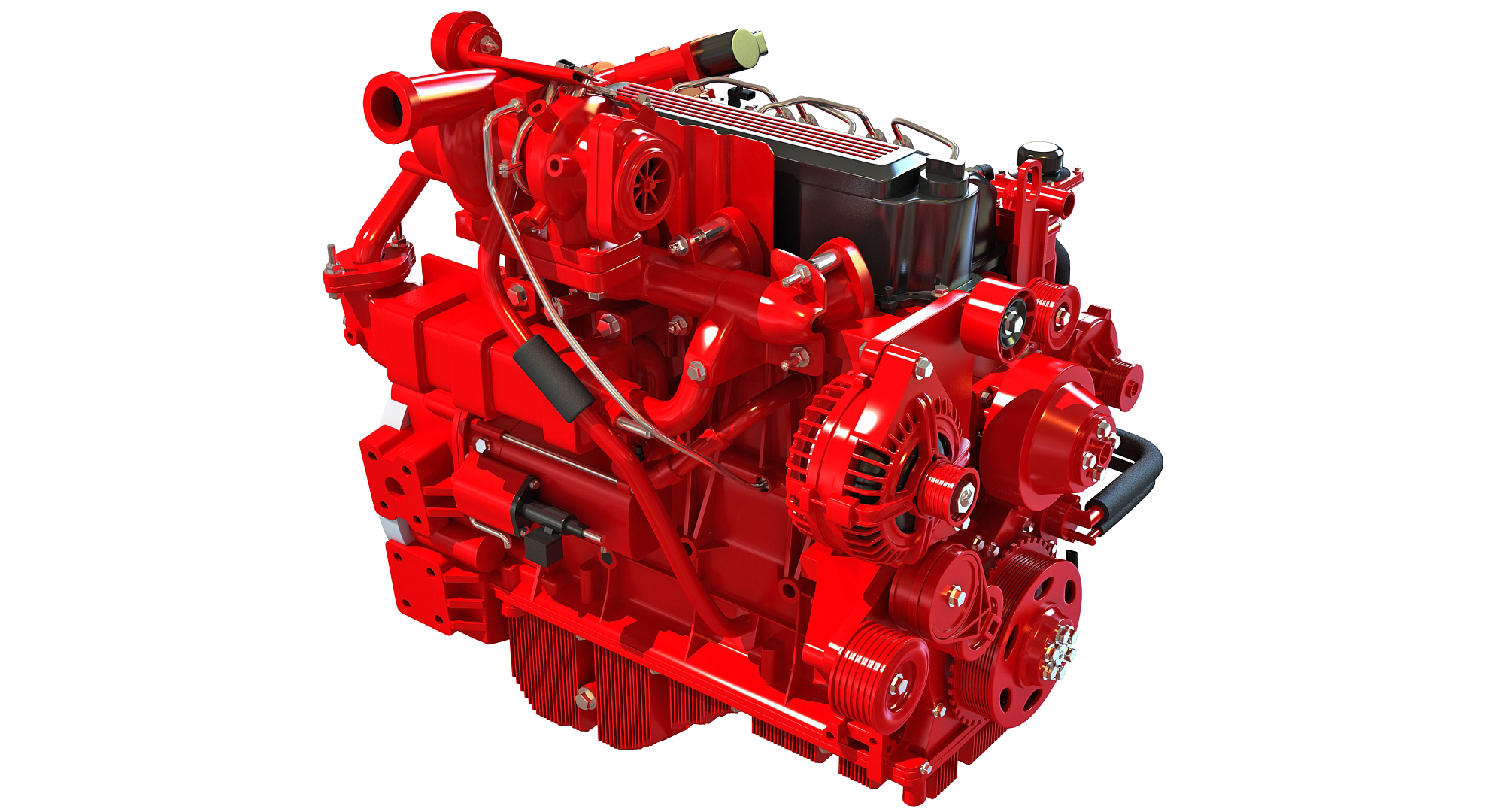 3d model heavy duty diesel engine