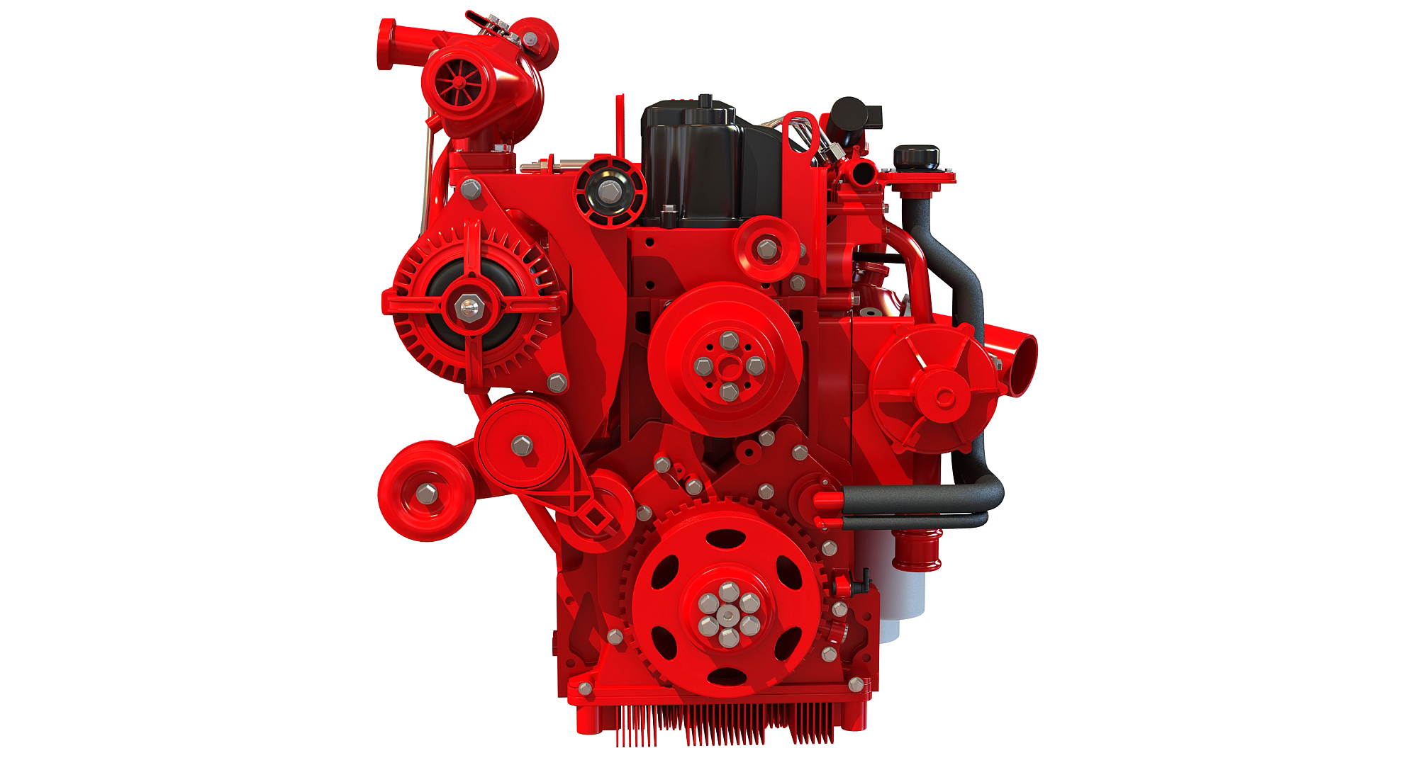 3d model heavy duty diesel engine
