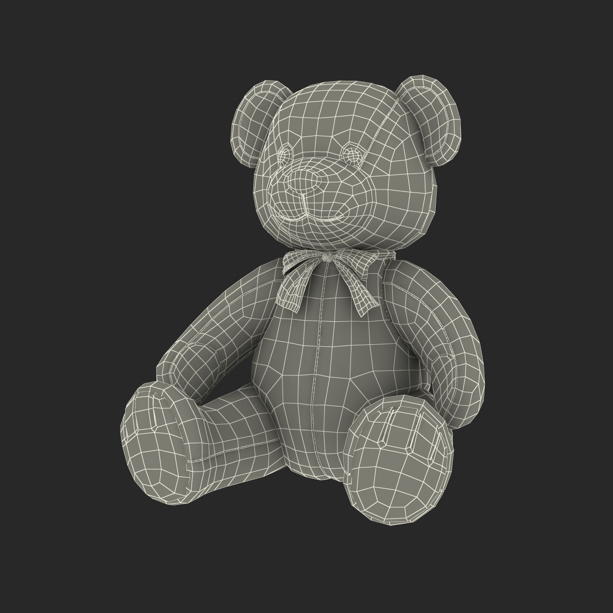 3d 3ds teddy bear