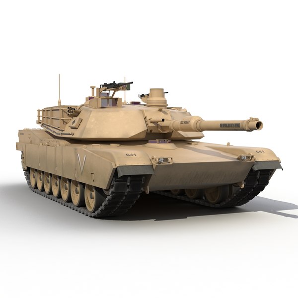m1 abrams 2 rigged 3d model