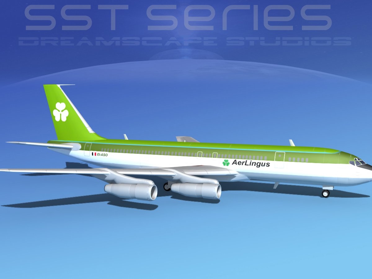 707-320 boeing 707 3d model