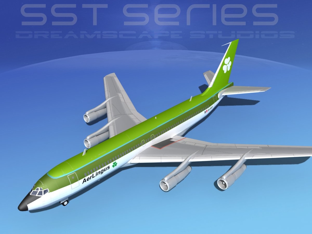 707-320 boeing 707 3d model