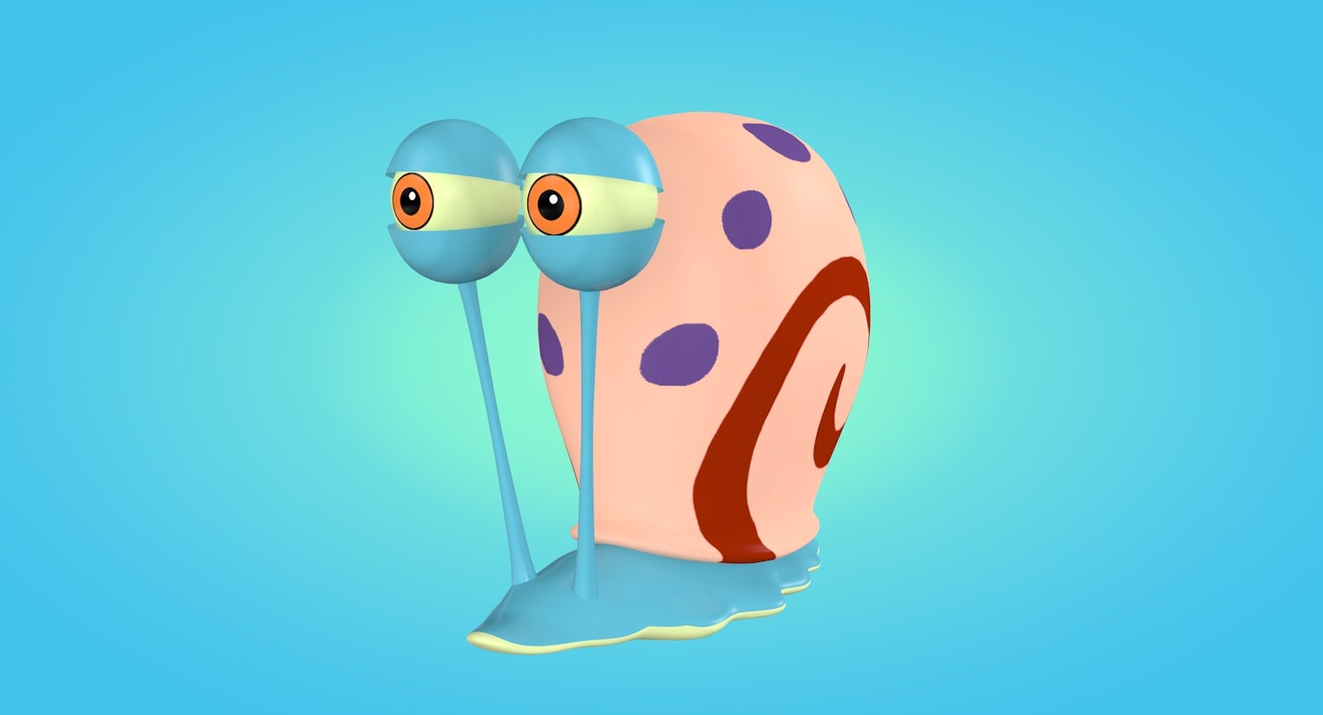 3d gary characters cartoon model