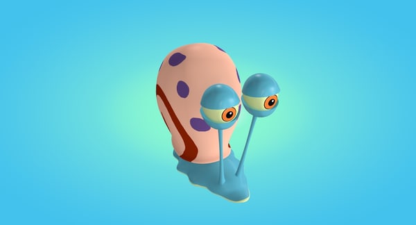 3d gary characters cartoon model