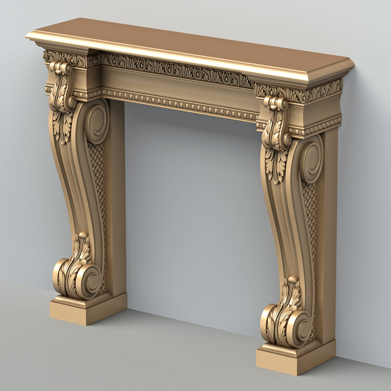 fireplace 001 3d max