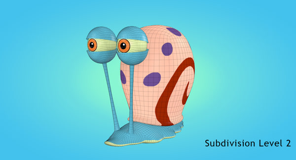 3d gary characters cartoon model