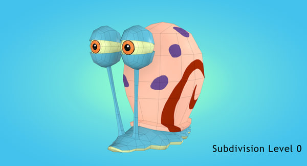 3d gary characters cartoon model