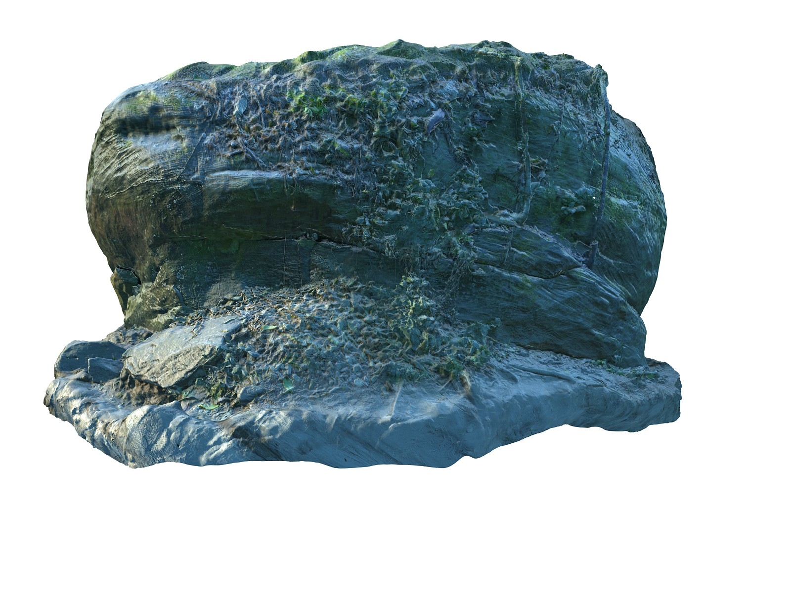 jungle rock 16k 3d obj