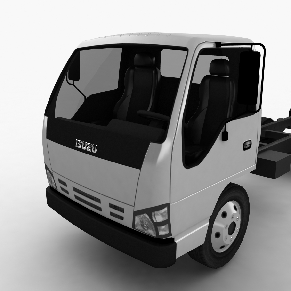 isuzu nqr 75 truck 3d model