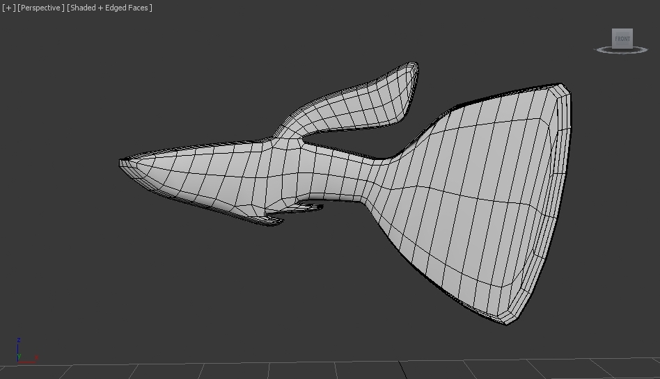 rig guppy fish 3d model