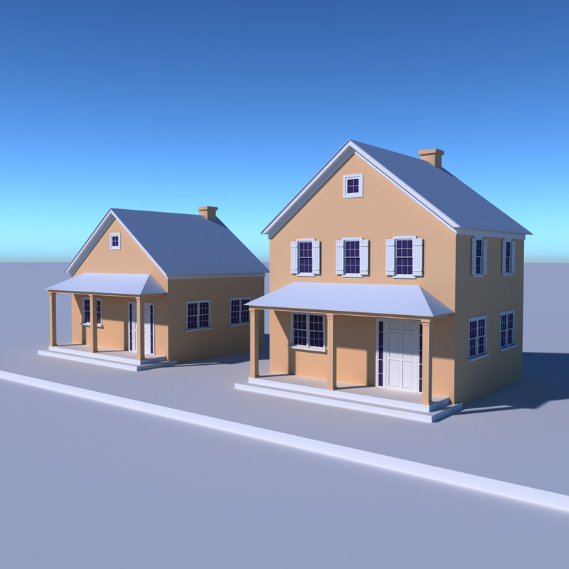 3d model farm house