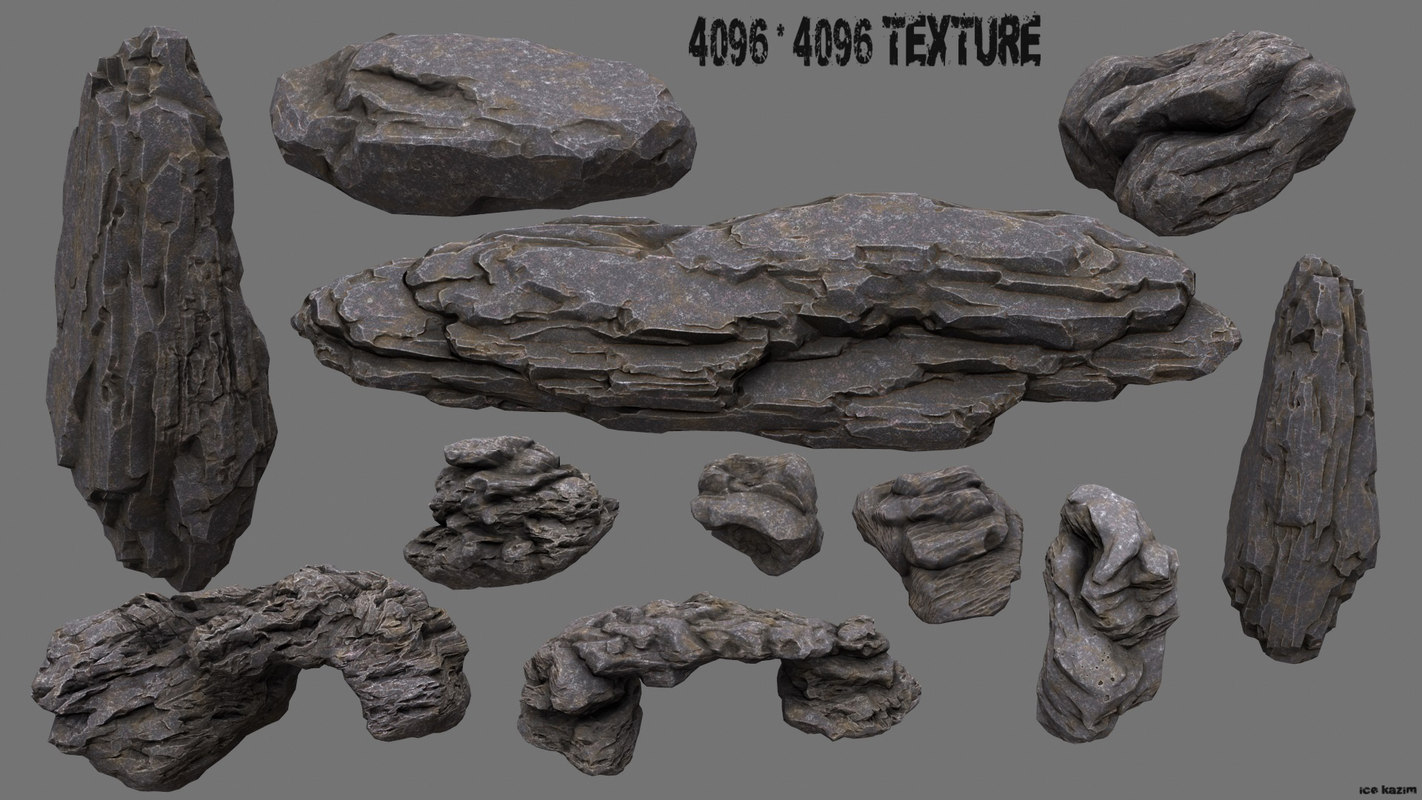 rock 3d model
