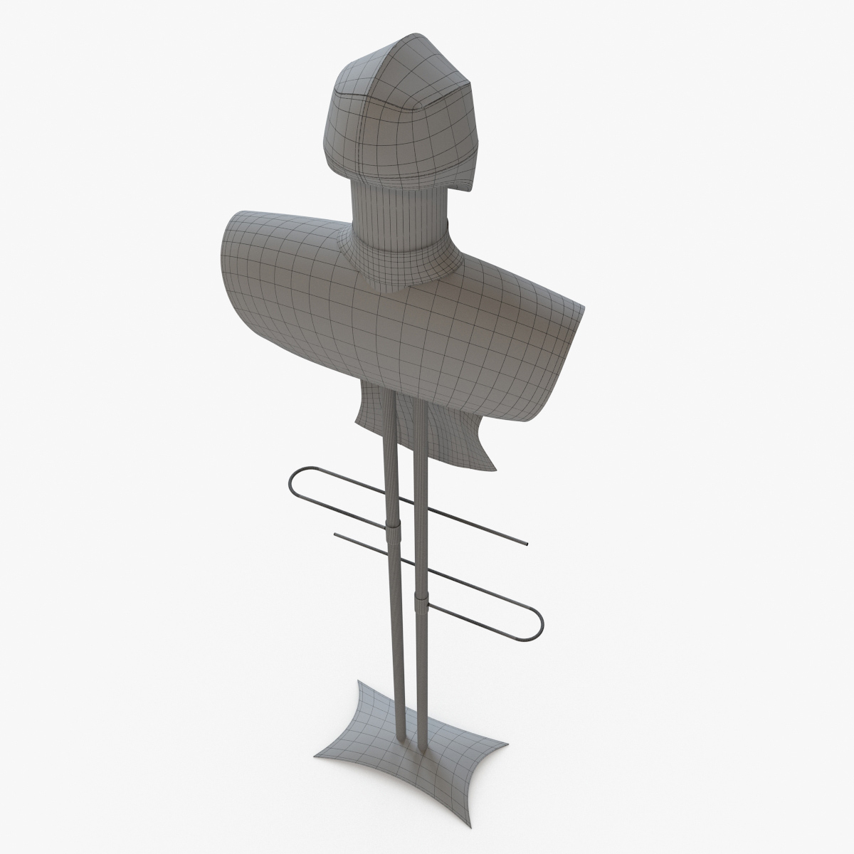 iron mannequin 3d max