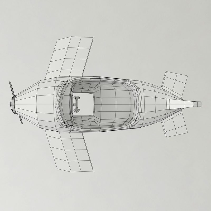 3d model plane cycle