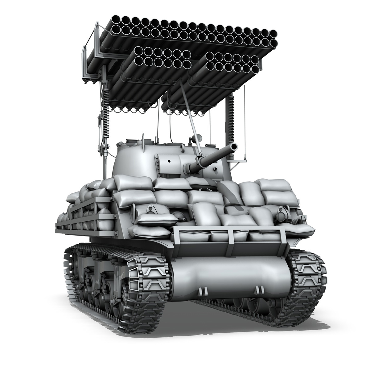 3d model m4a3 sherman calliope m4