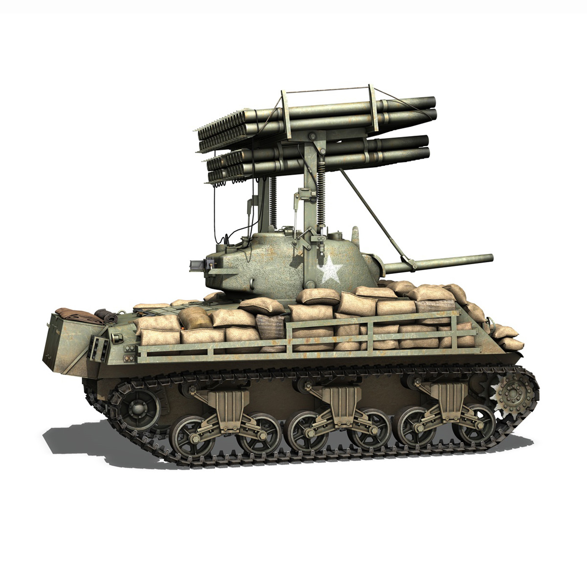 m4a3 sherman calliope m4 3d model