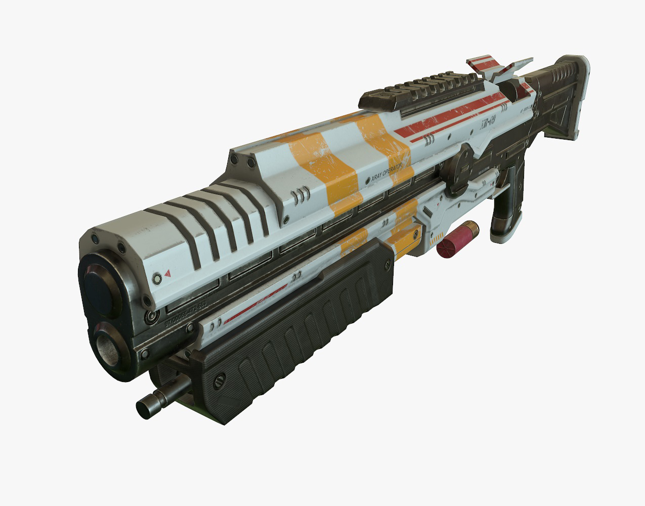 shotgun sci fi 3d model