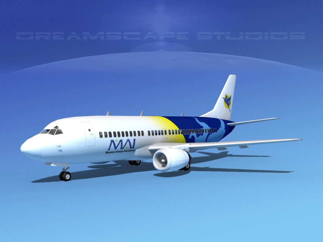 boeing 737 737-300 3d dwg