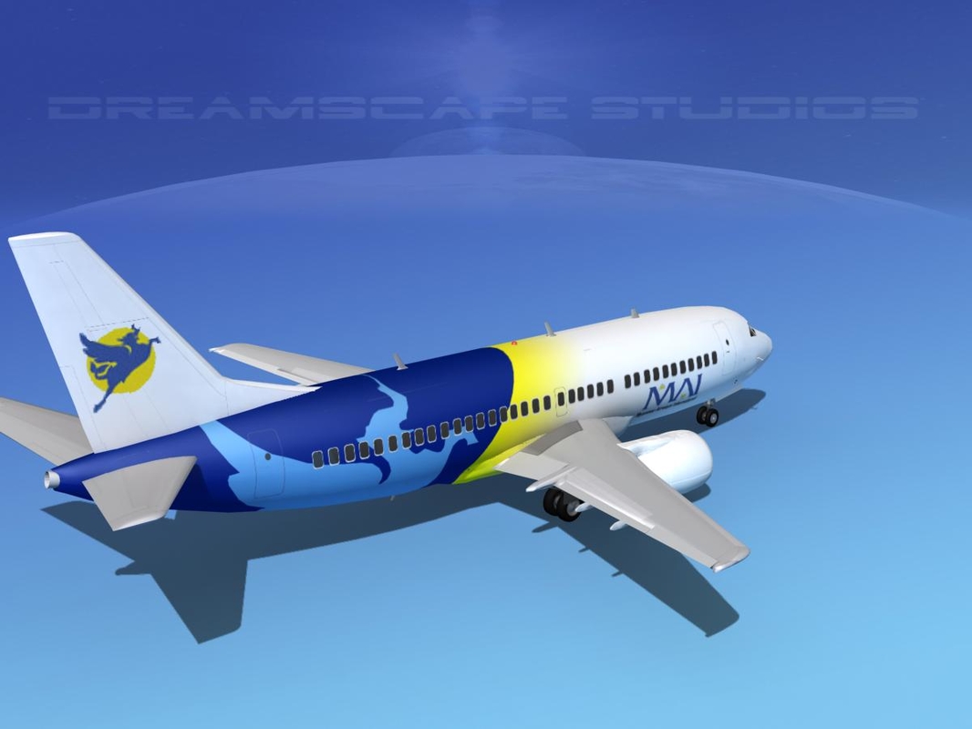 boeing 737 737-300 3d dwg