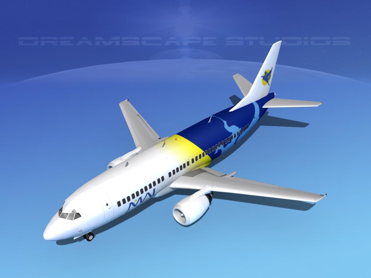 boeing 737 737-300 3d dwg