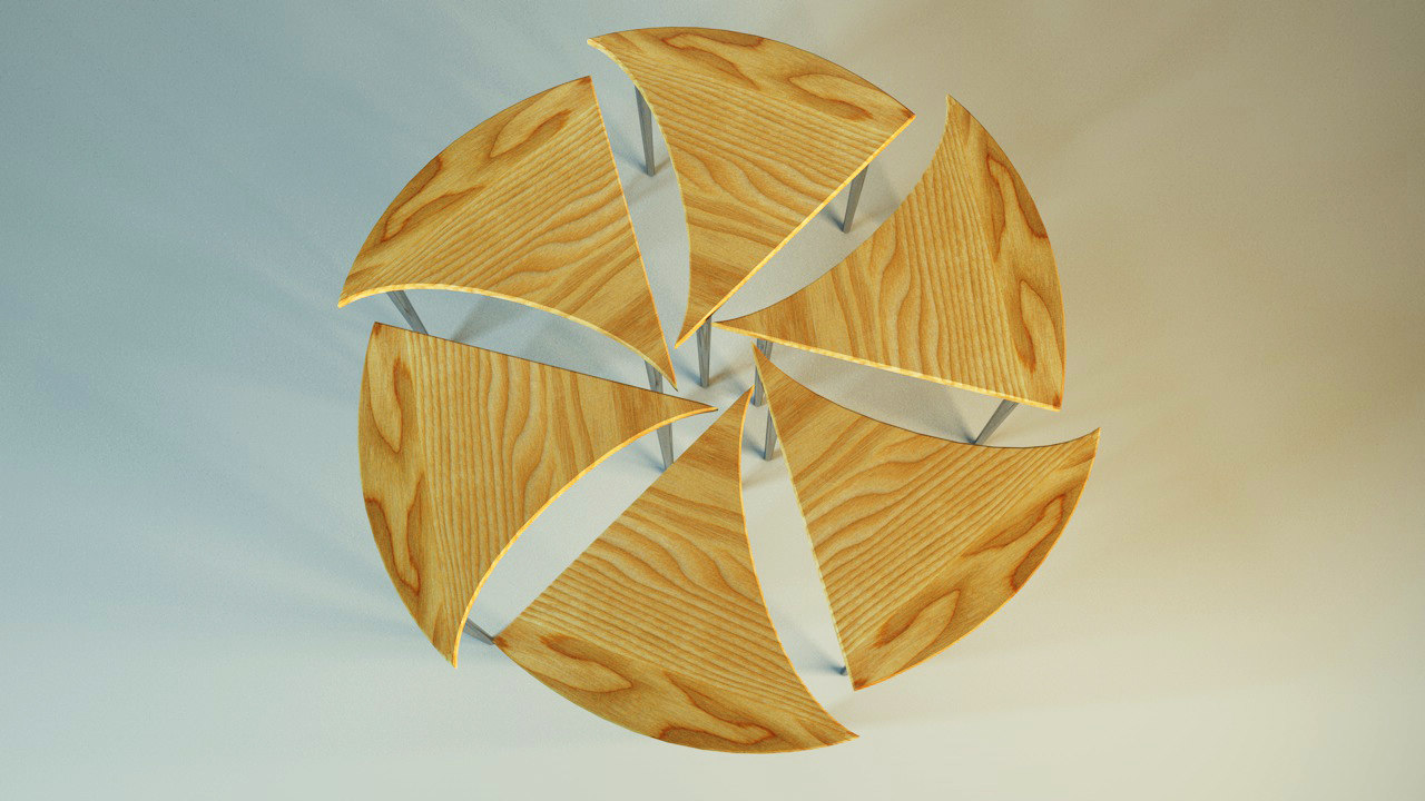 3d model modern table