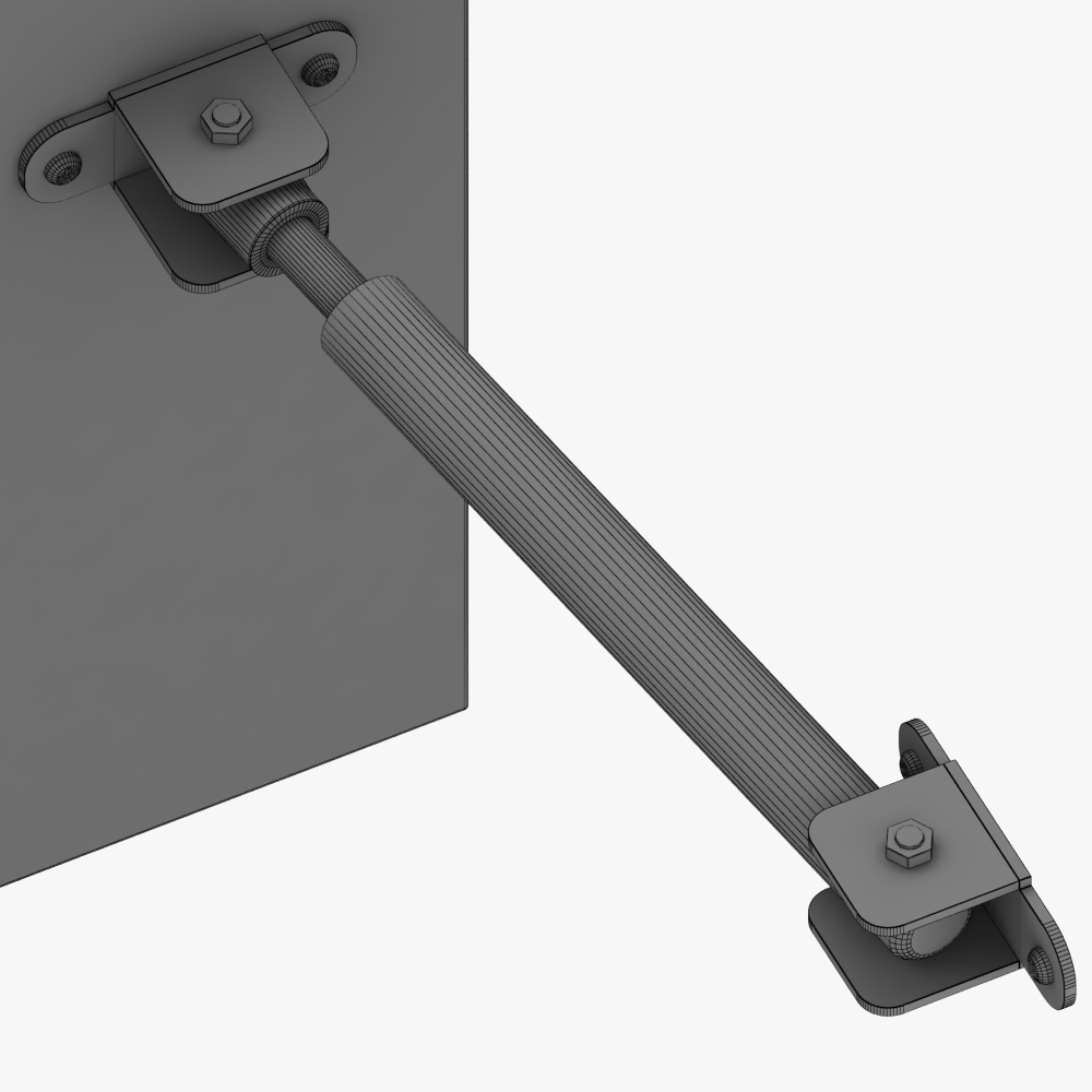3d model of hinge cabinet