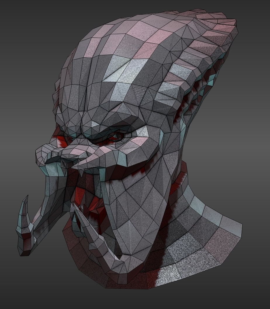 3d model of predator pepakura