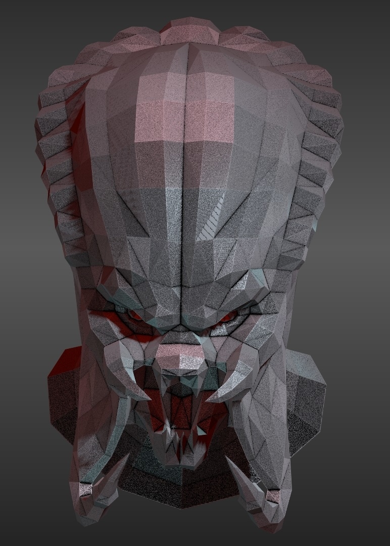 3d model of predator pepakura