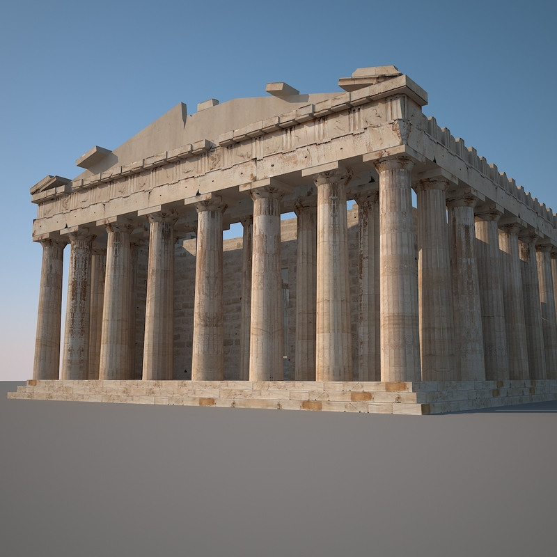 3d parthenon model