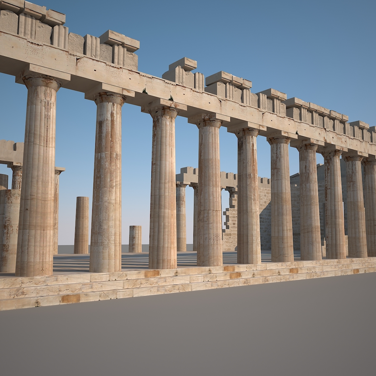 3d parthenon model