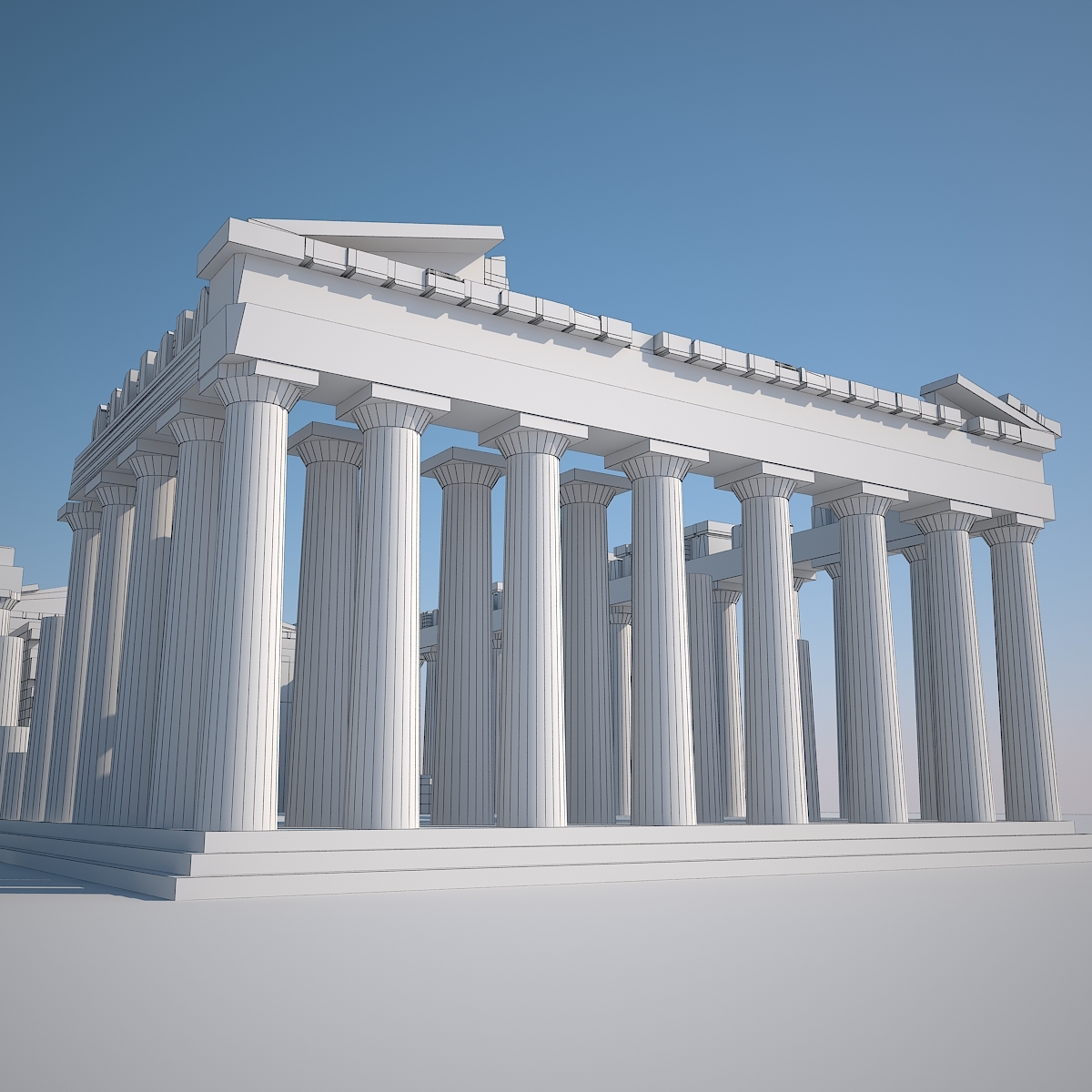 3d parthenon model