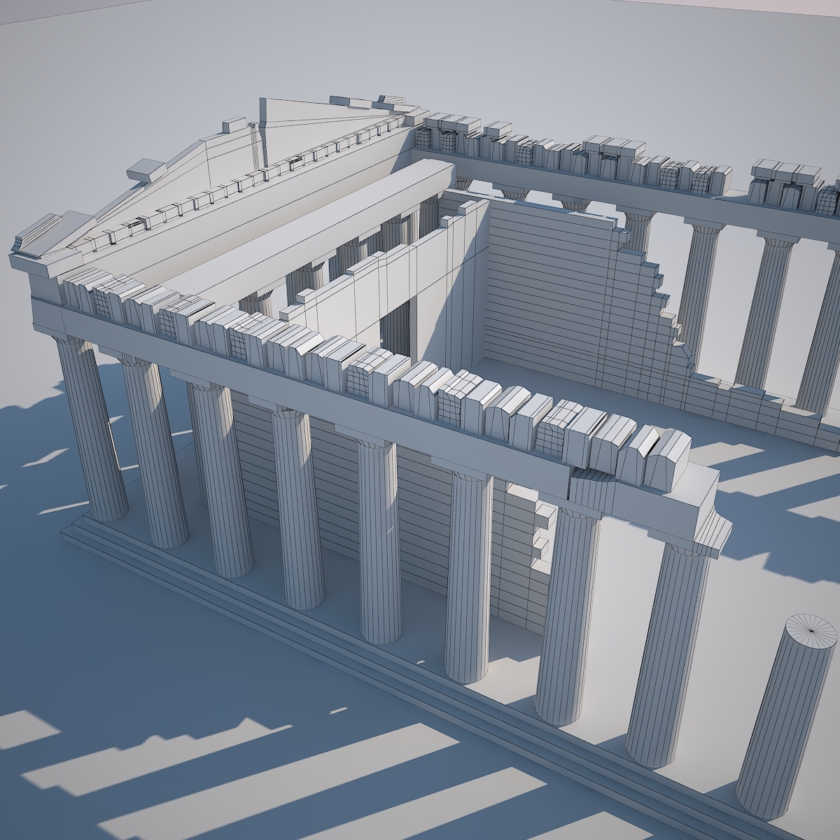 3d parthenon model