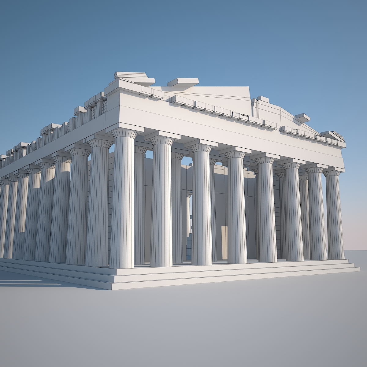 3d parthenon model