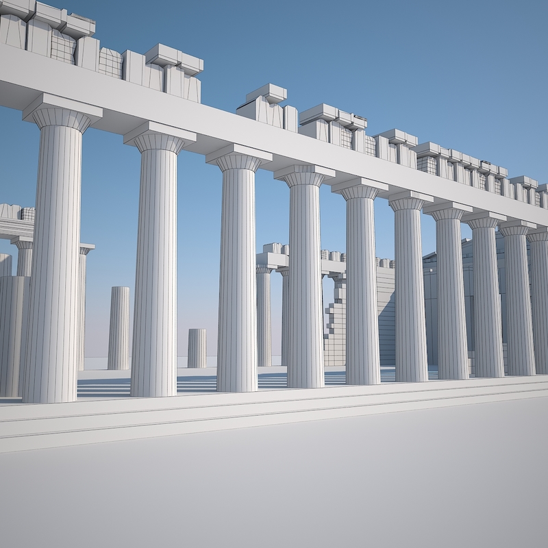 3d parthenon model