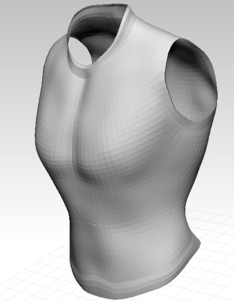 3d armor base mesh model