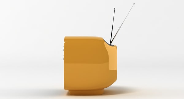 retro tv 3d model