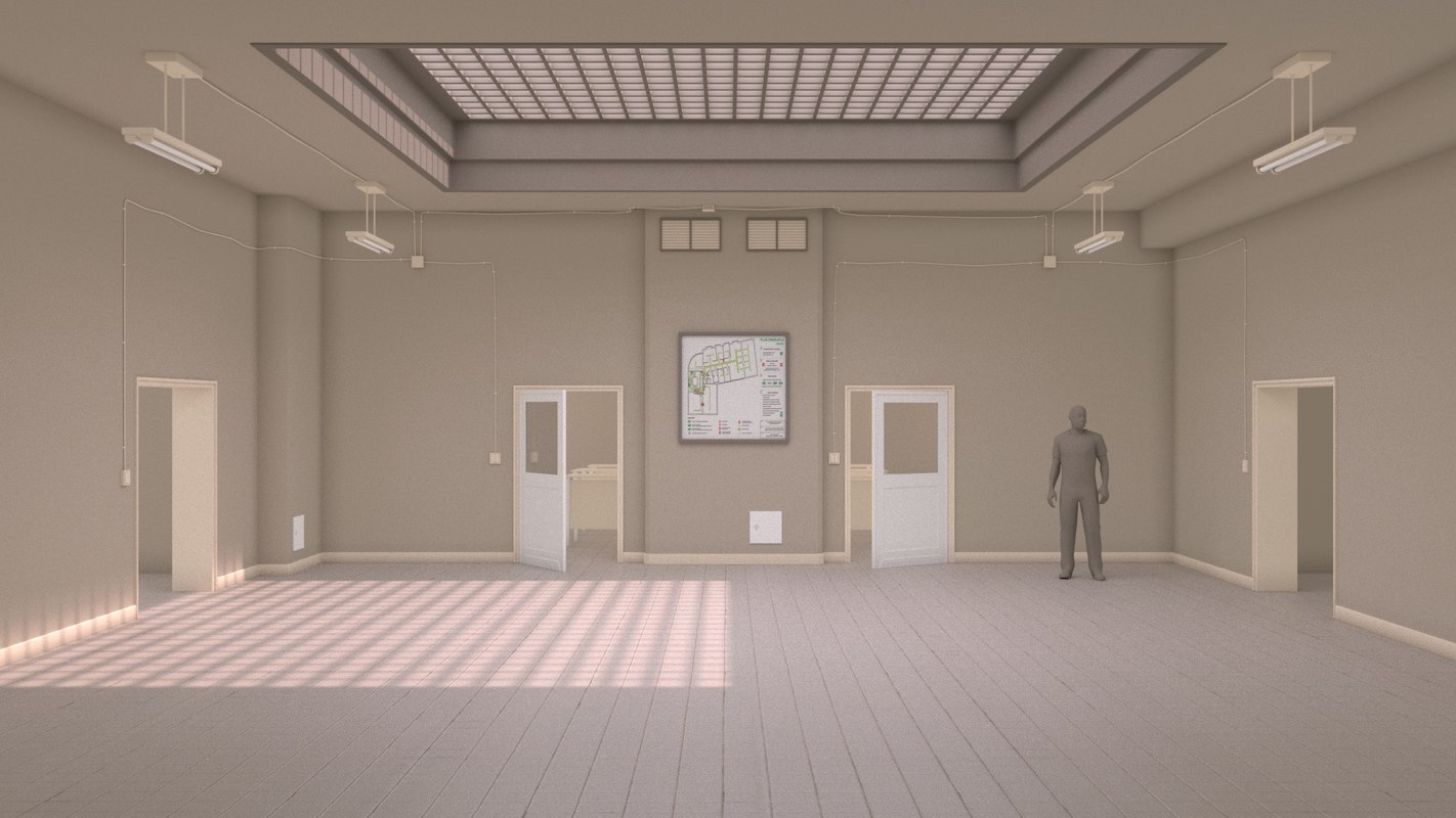 school interior 3d model