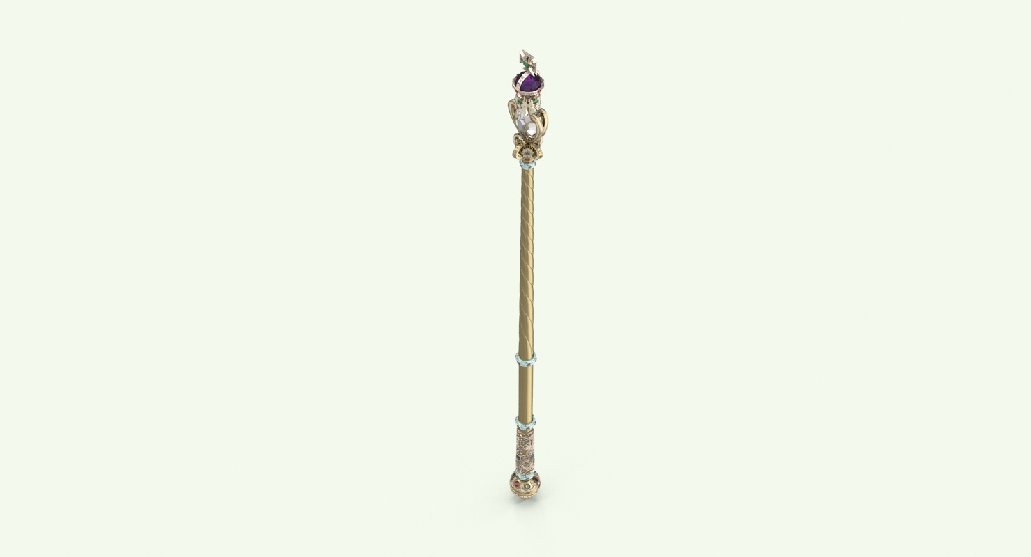 3d max queen s sceptre