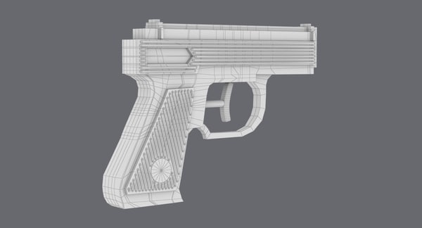 3d model water gun