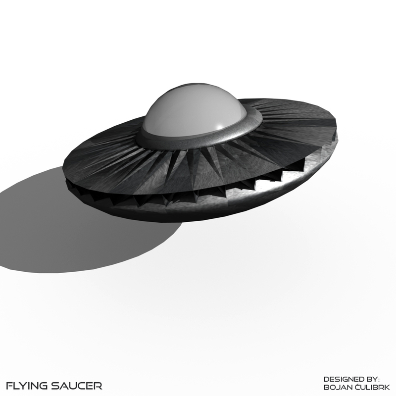 3d model flying saucer