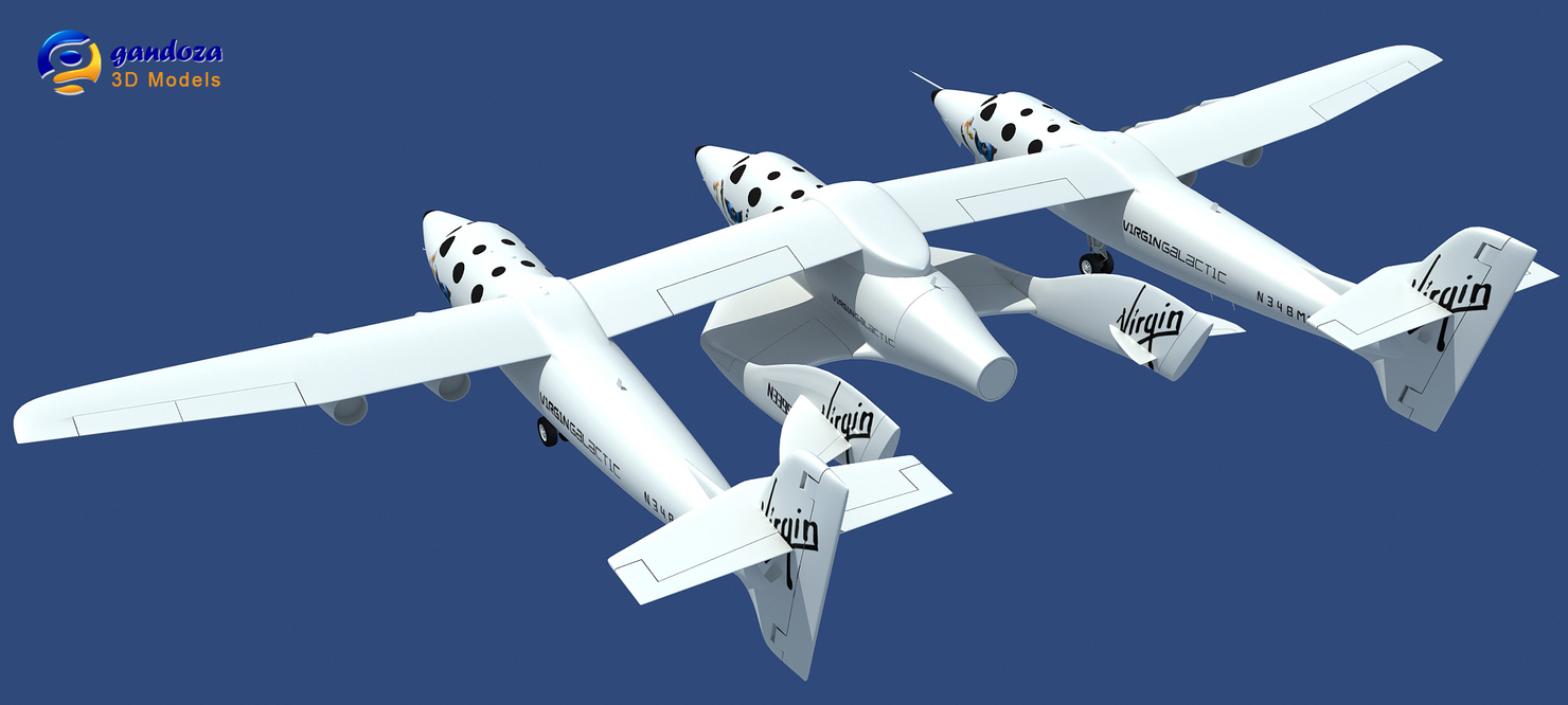 Scaled Composites White Knight Two 3D-Modell - TurboSquid 644784
