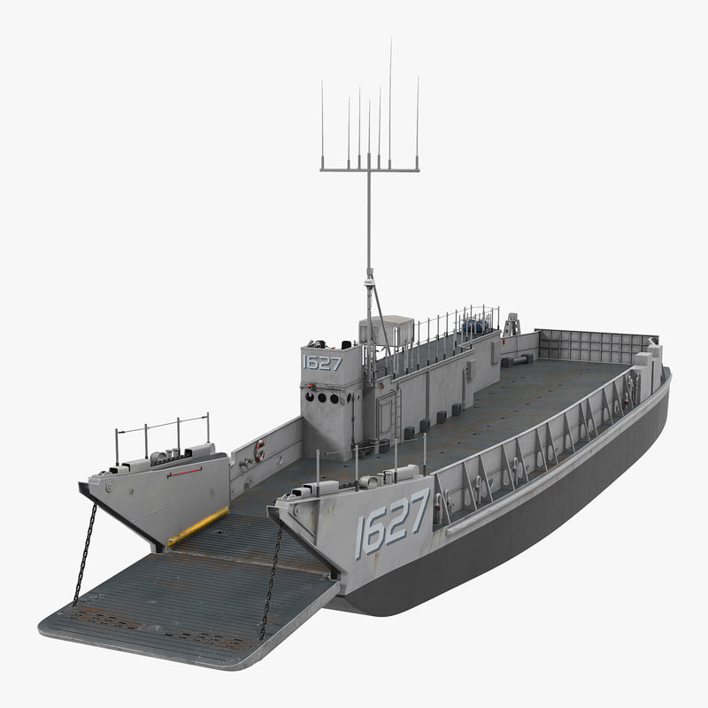 landing craft utility class 3d max