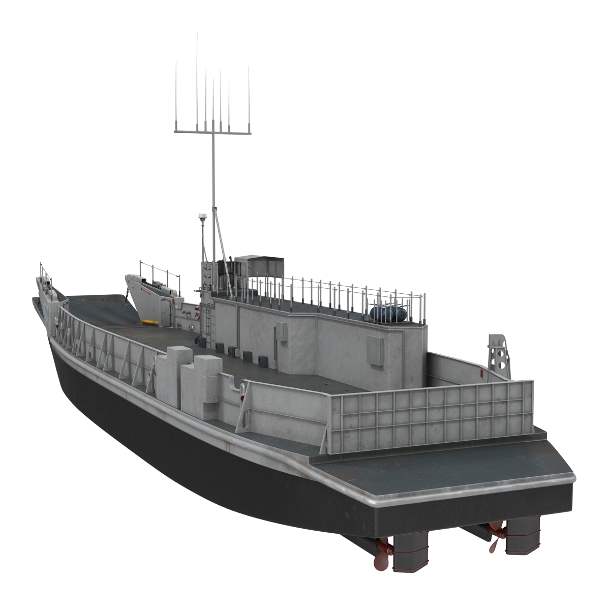 landing craft utility class 3d max