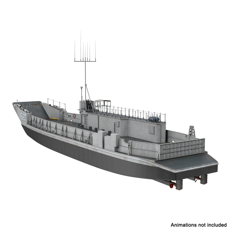 landing craft utility class 3d max