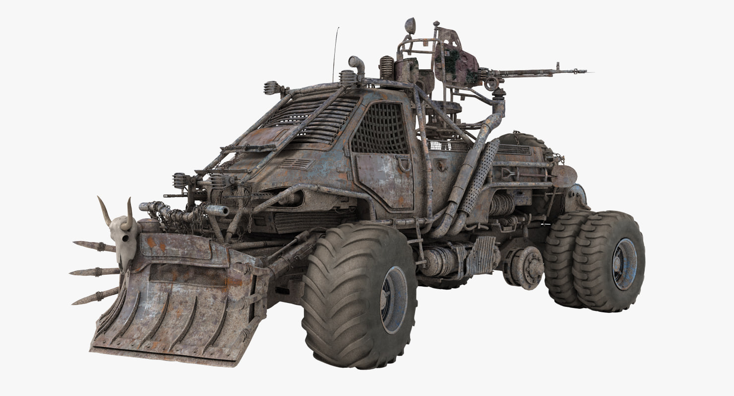 3d model apocalyptic truck